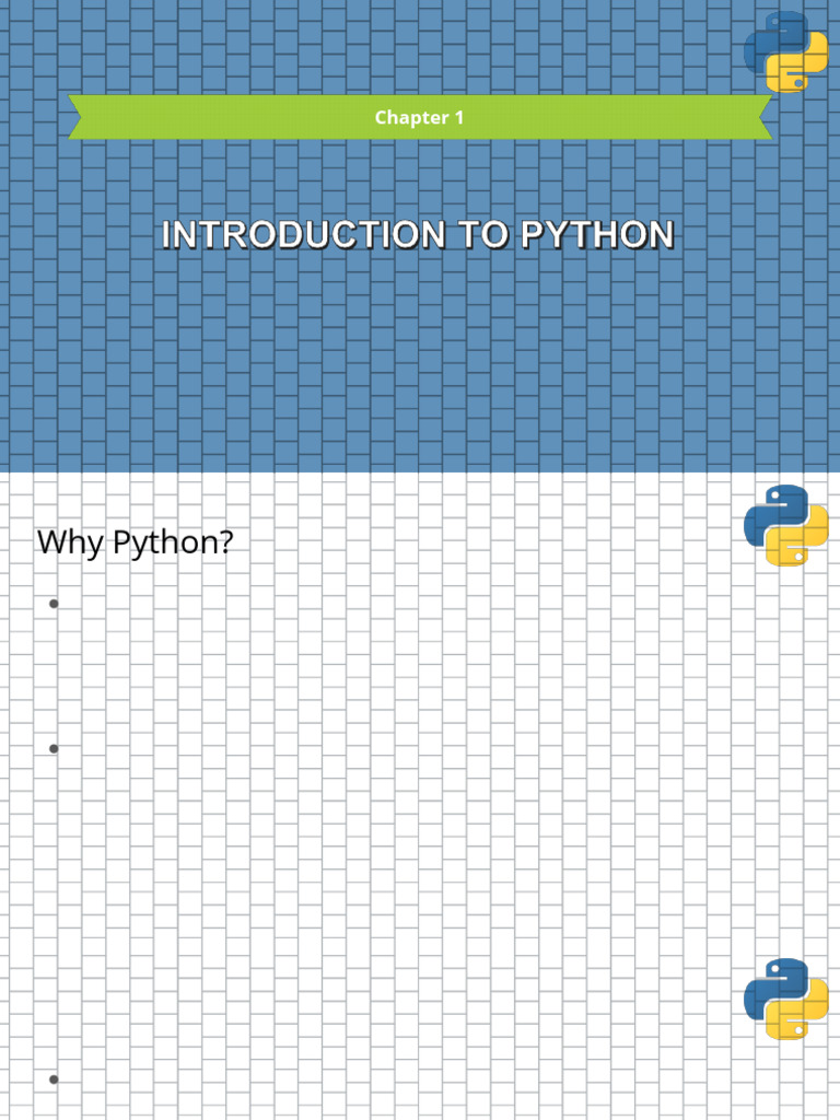 Ch1 Intro To Python | PDF