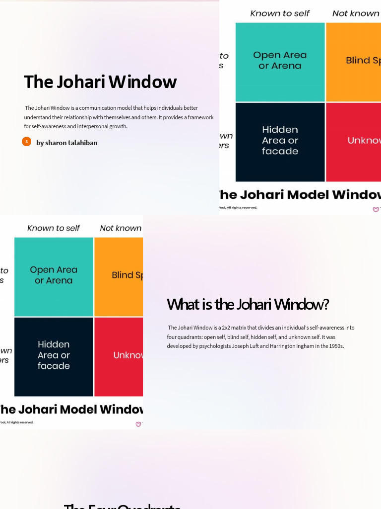 Johari Window | PDF