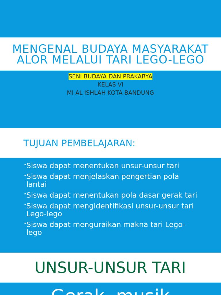 Mengenal Budaya Masyarakat Alor MELALUI TARI LEGO-LEGO | PDF