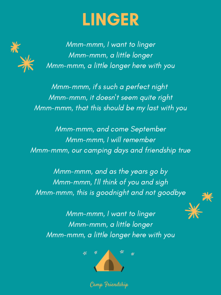 Campers Song Lyrics Linger | PDF