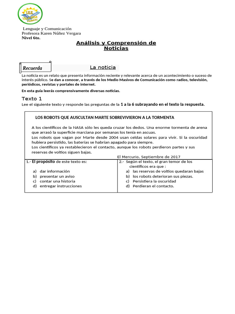 Analisis de Una Noticia | PDF