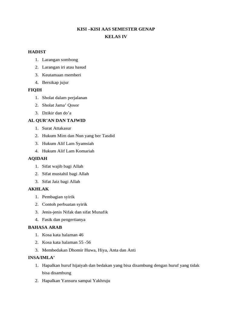 Kisi - Kisi | PDF