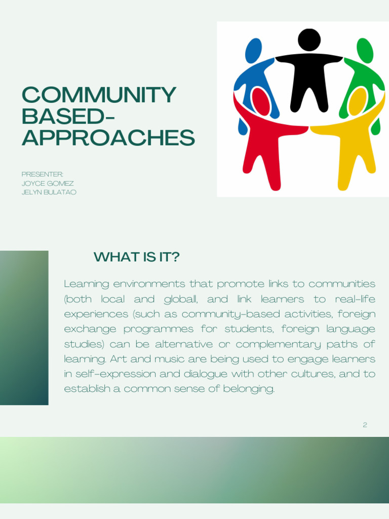 Community Based-Approaches | PDF
