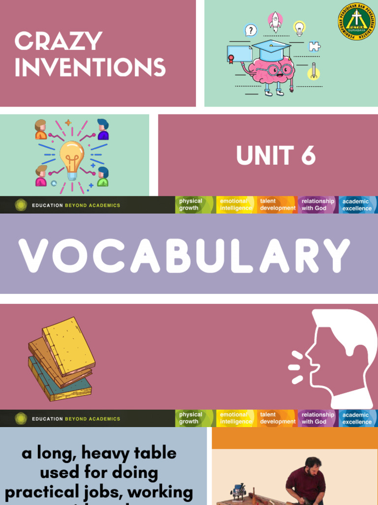 VOCABULARY Grade 6 Unit 6 | PDF