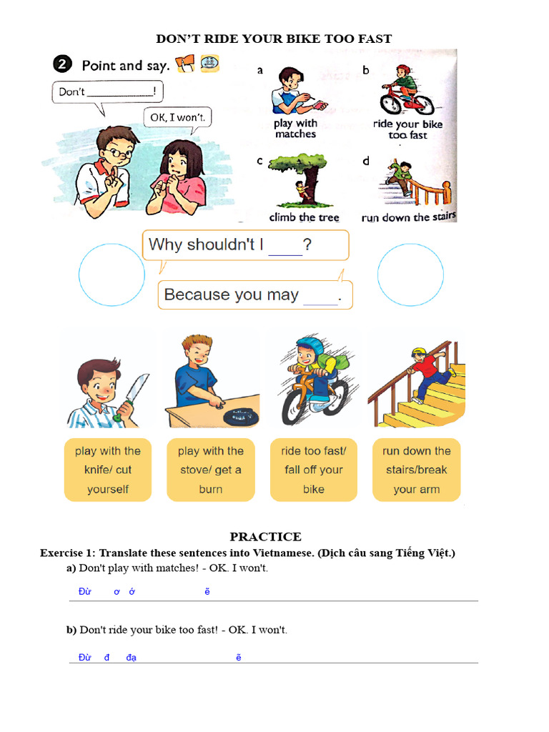 30 bản Don't ride your bike too fast | PDF