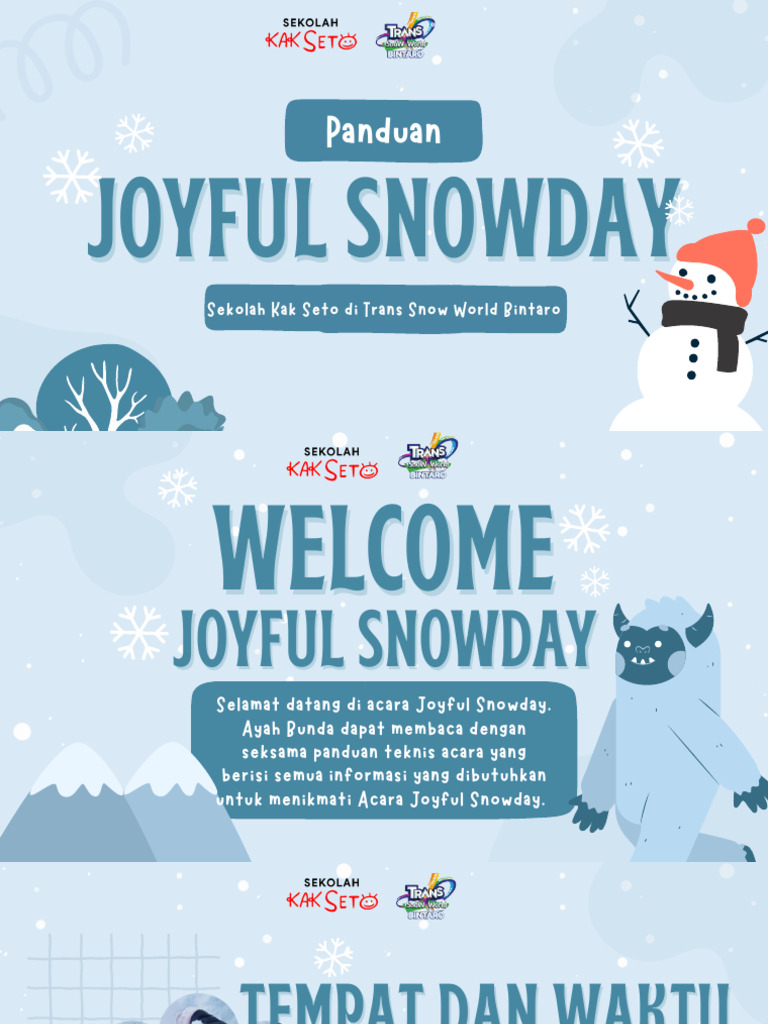 Template Panduan Event | PDF