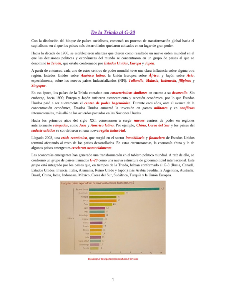 2 de La Tríada Al G-20 | PDF