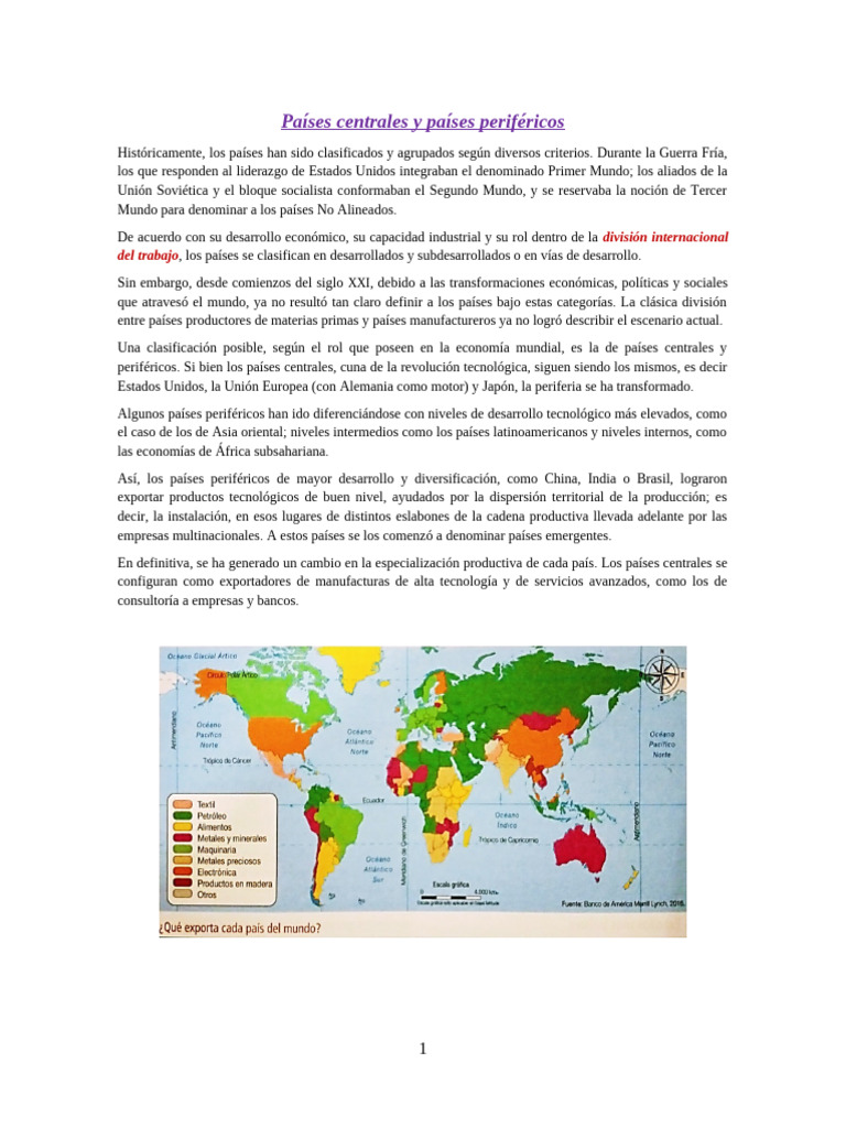 3 Países Centrales y Países Periféricos-Los Países BRICS | PDF
