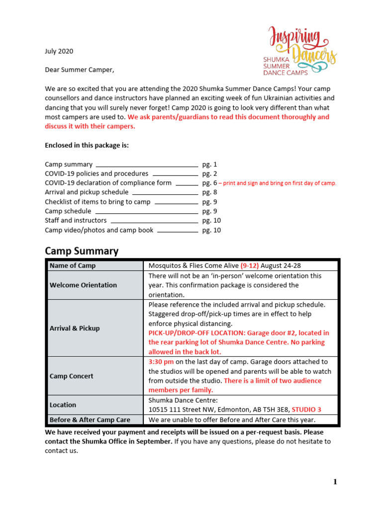 Confirmation Package Mosquitos and Flies 9 12 August 24 28 | PDF