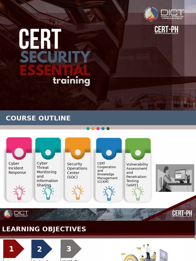 Introduction to CERT-PH Services and Training Programs | PDF