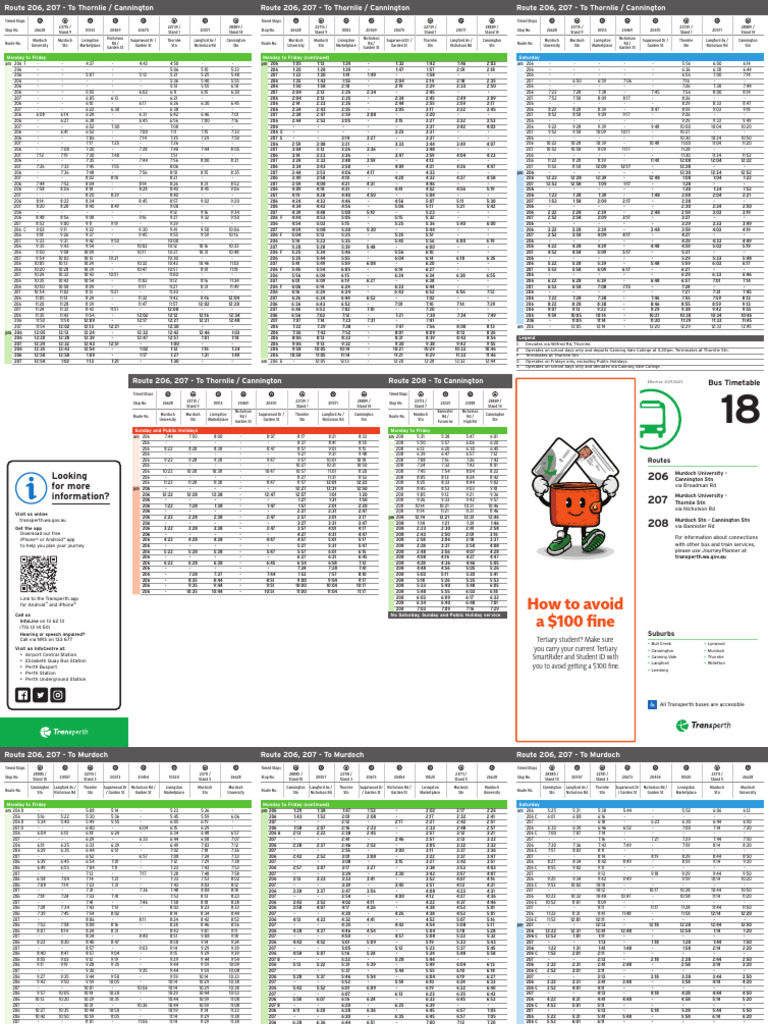 Bus Timetable 18 20231120 | PDF