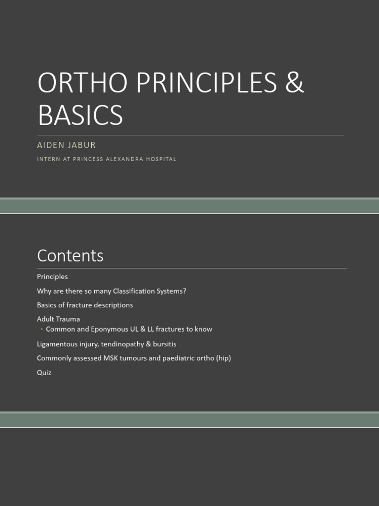 Cco Review Lecture Ortho Principles For Gums Pdf