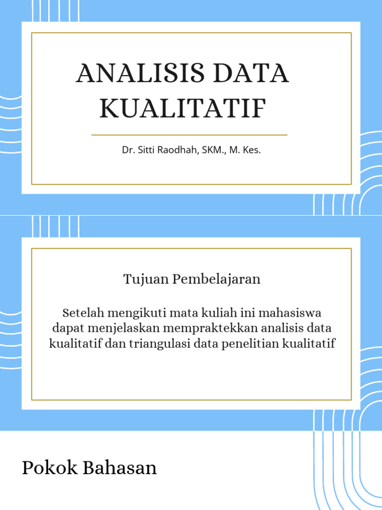 Analisis Data Kualitatif | PDF