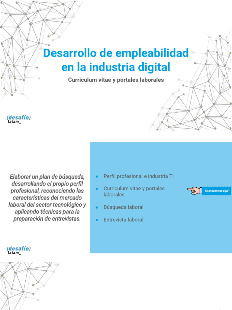 02 Presentación - Currículum Vitae y Portales Laborales | PDF