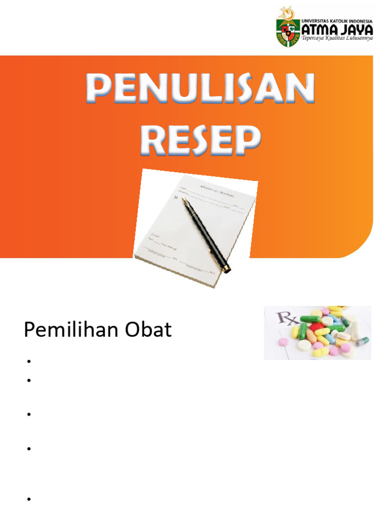 1 - Kuliah Farmasi Pengantar Penulisan Resep 1 - Via Dolorosa H, M.farm ...