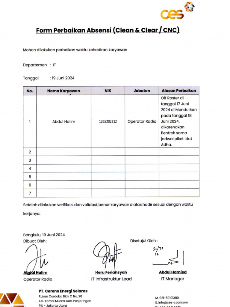 CNC Abdul Halim | PDF