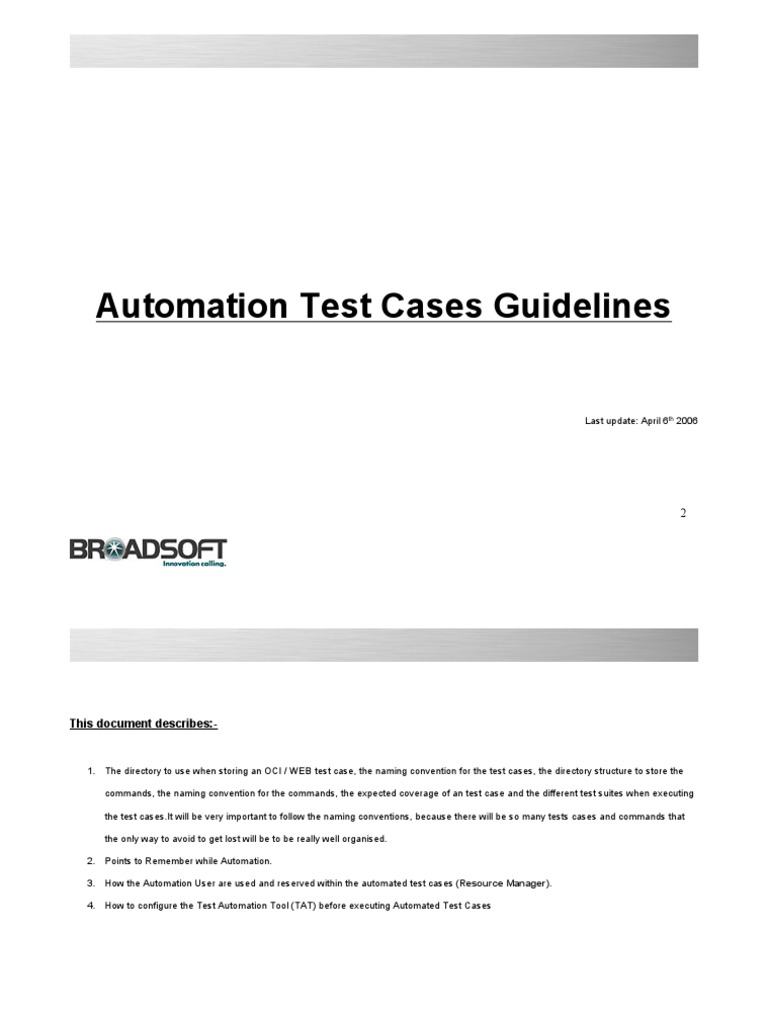 Automation Guidelines and Configurations | PDF | Web Page | Xml Schema