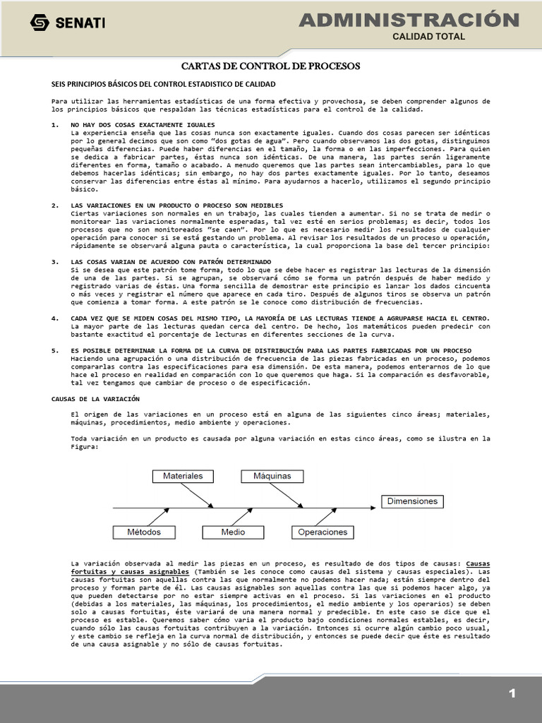 03ct-Gráficos de Control Por Variables | PDF
