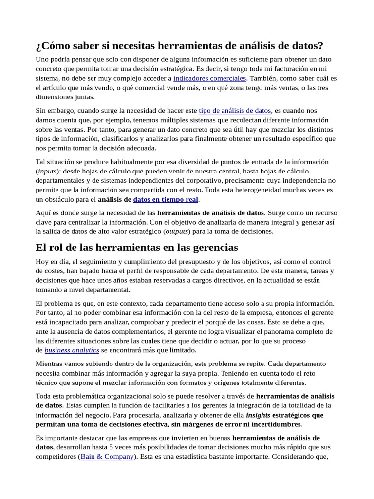 Unidad 4. Recurso 3. Herramientas de Análisis de Datos - Cómo Elegirlas ...