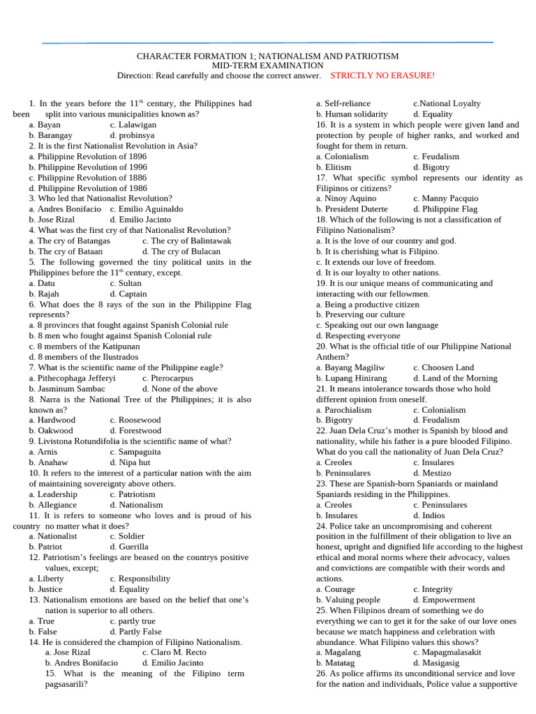 CFLM 1 Midterm | PDF