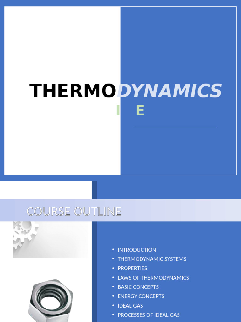 Introduction To Thermodynamics | PDF