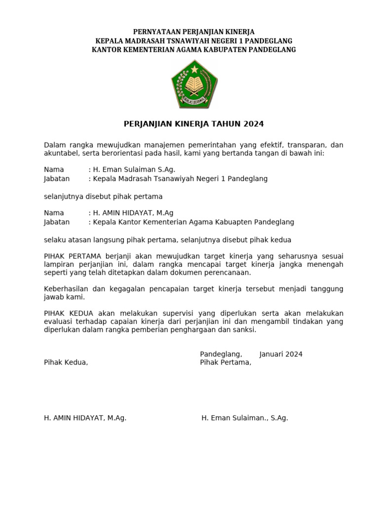 PERKIN Tahun 2024 | PDF