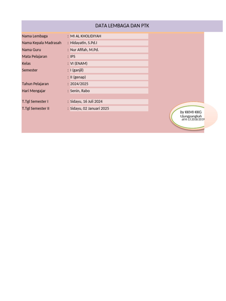 Rpe K-13 Master Ok (Ips Semester 1) | PDF