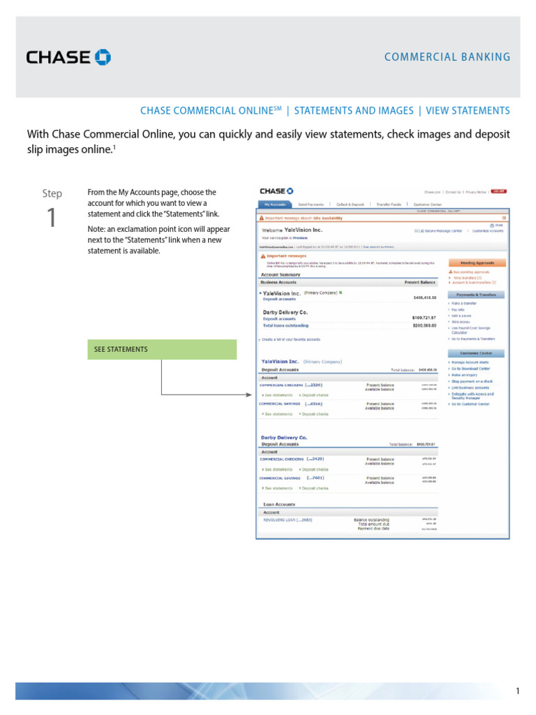 View and Order Chase Statements Online | PDF | Banks