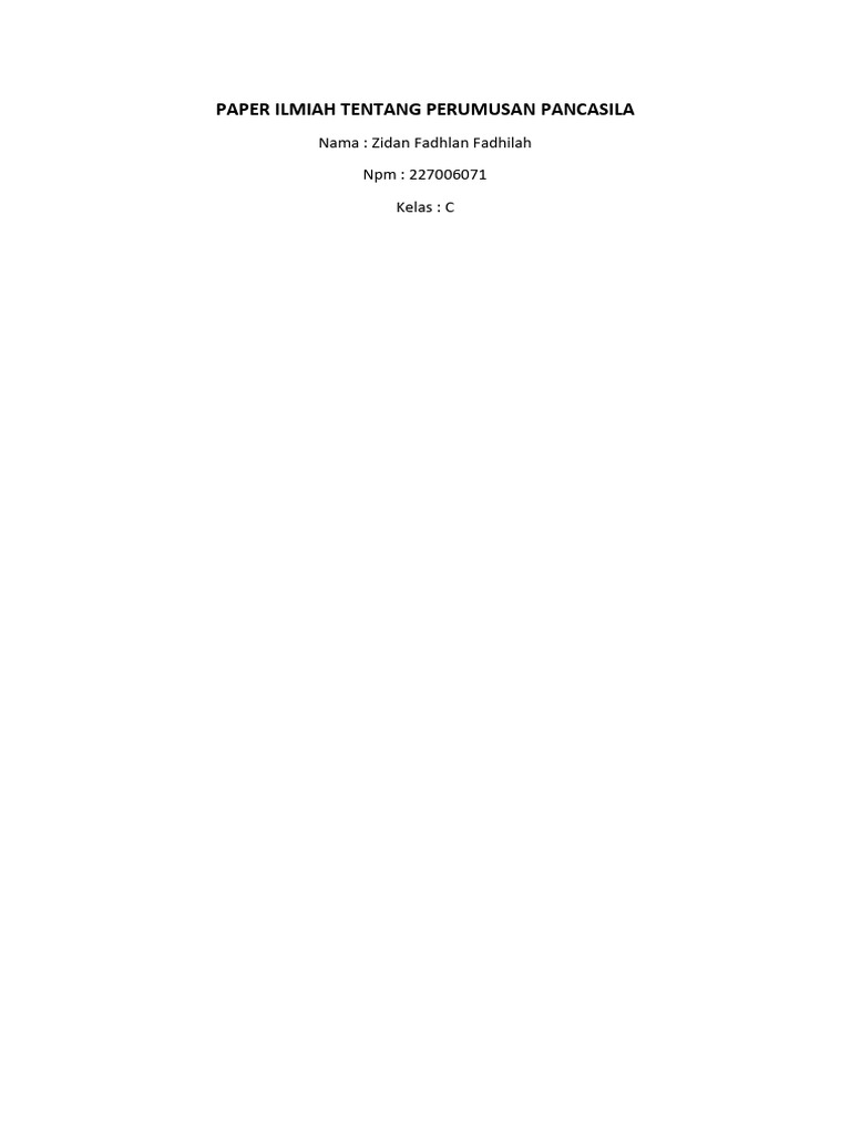 UTS Pancasila_Zidan Fadhlan Fadhilah_227006071_Kelas C | PDF UTS Pancasila_Zidan Fadhlan Fadhilah_227006071_Kelas C | PDF