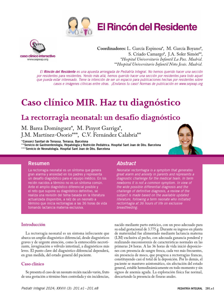 2024.rectorragia en Neonato | PDF