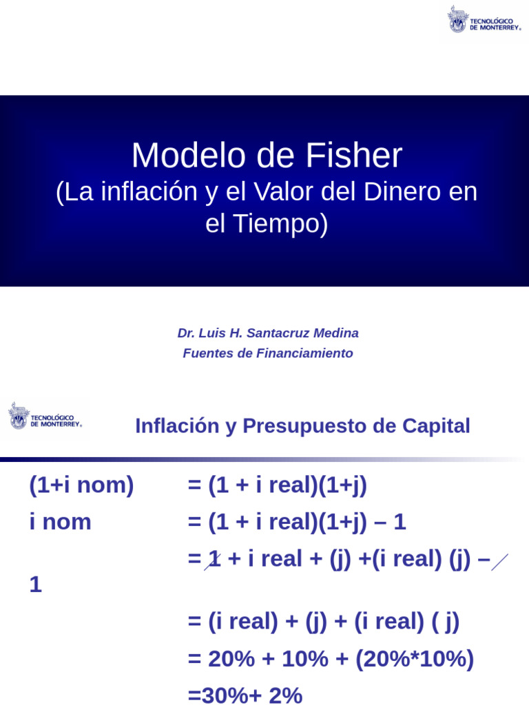 Modelo de Fisher (Inflación y El Valor Del Dinero en El Tiempo) | PDF