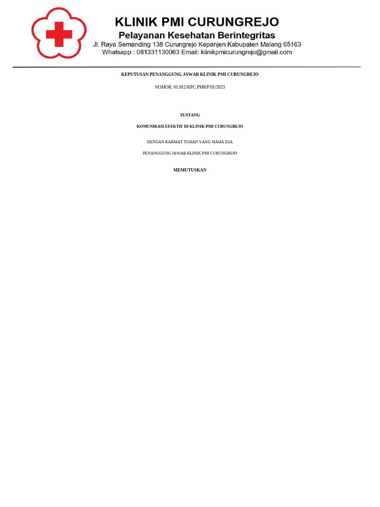 SK Komunikasi Efektif PMKP 2 EP 2 | PDF