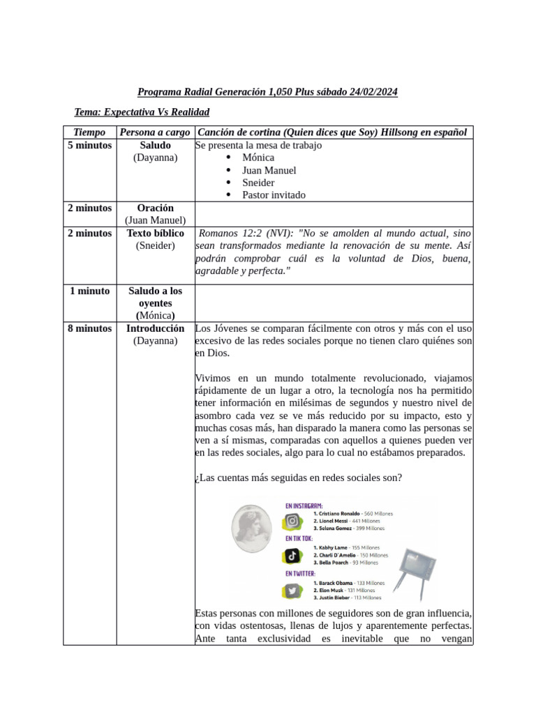Programa Radial 24-02 - 2024 | PDF