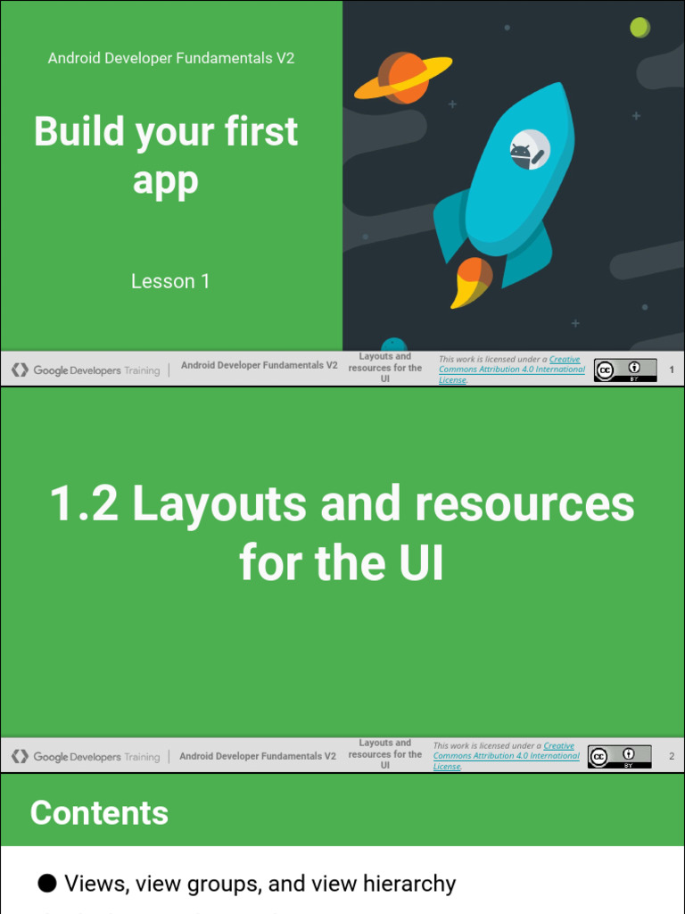 01.2 Layouts and Resources For The UI | PDF