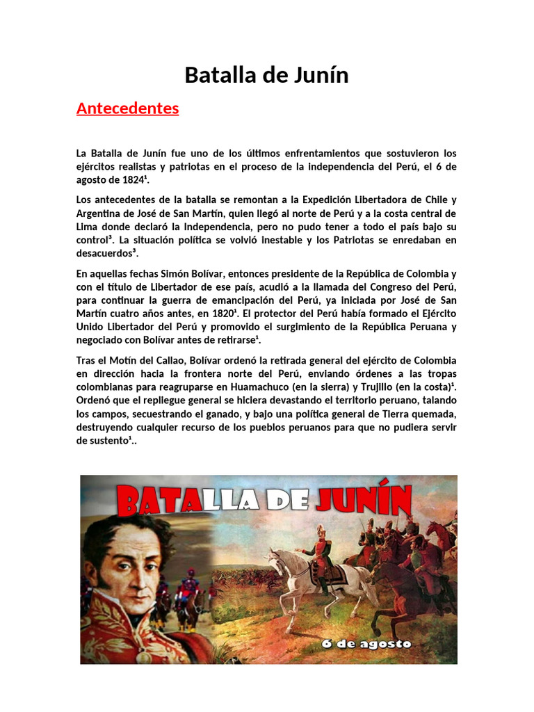 Batalla de Junín | PDF