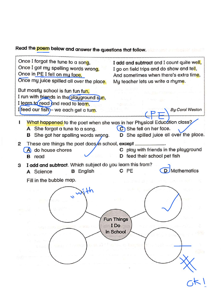 Y3 Reading Worksheets-2 | PDF
