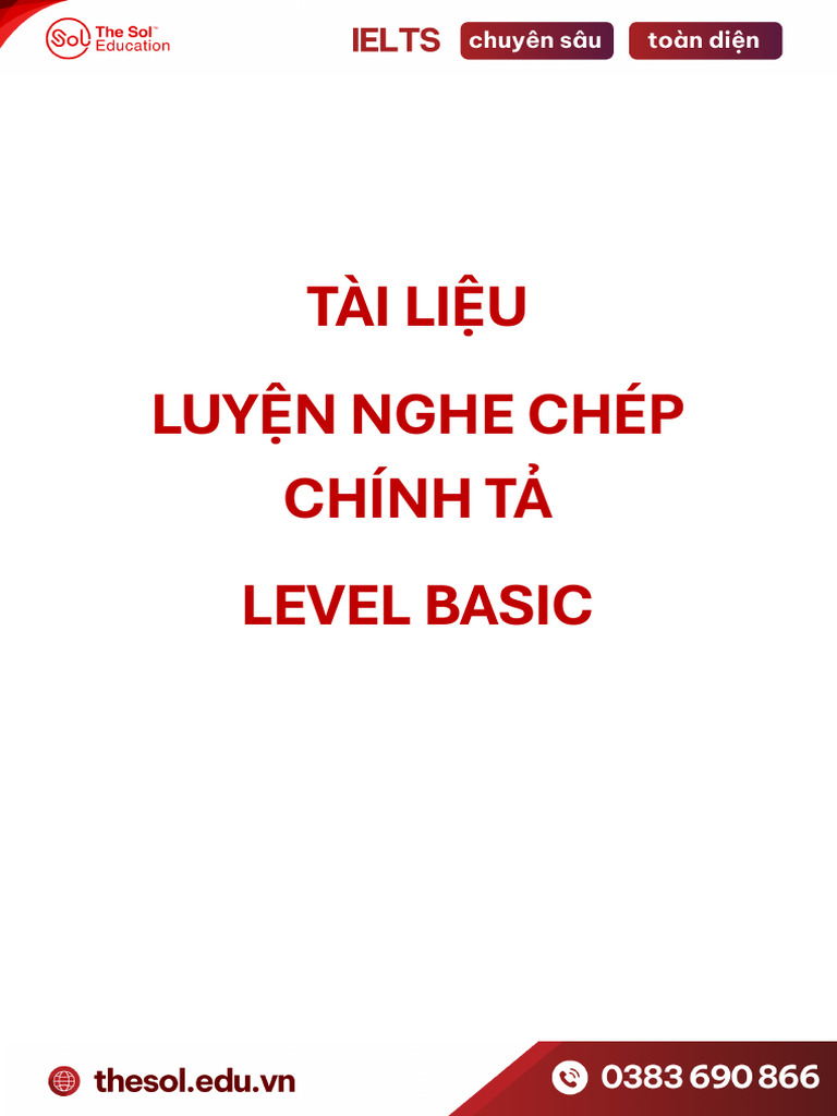 Dictation - Basic Level | PDF