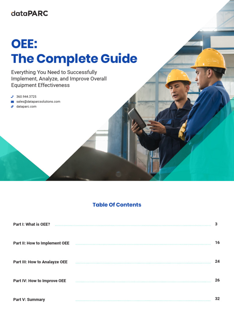 Oee Guide Dataparc | PDF