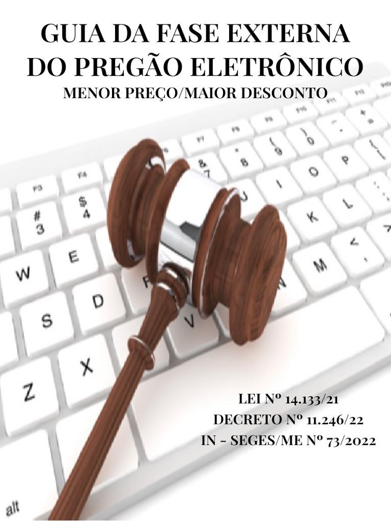 E-BOOK - GUIA DA FASE EXTERNA - Lei Nº 14.133-21 - Atualizado em 08 Fev 2024 | PDF