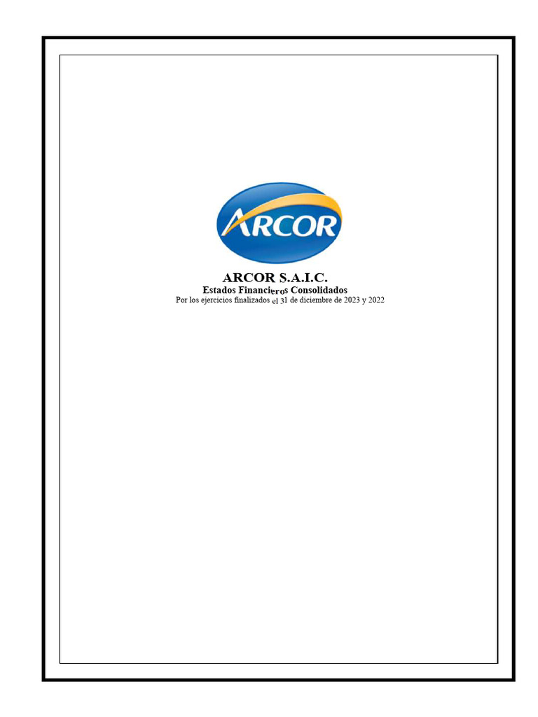 Ef Arcor Saic Consolidado 31122023. | PDF