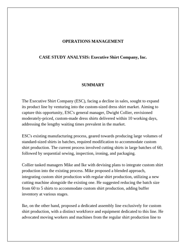 Operations Management | PDF