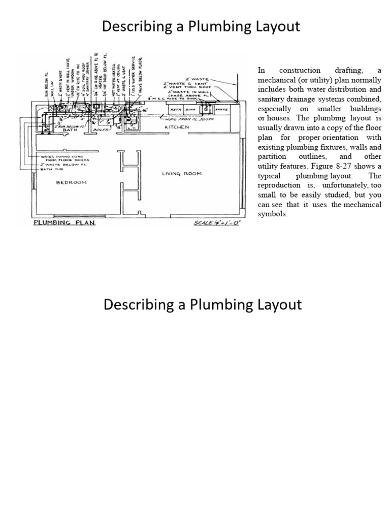 Describing A Plumbing Layout | PDF