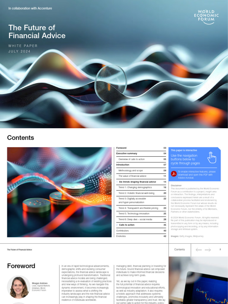 CL1 C WEF The Future of Financial Advice 2024 Red | PDF