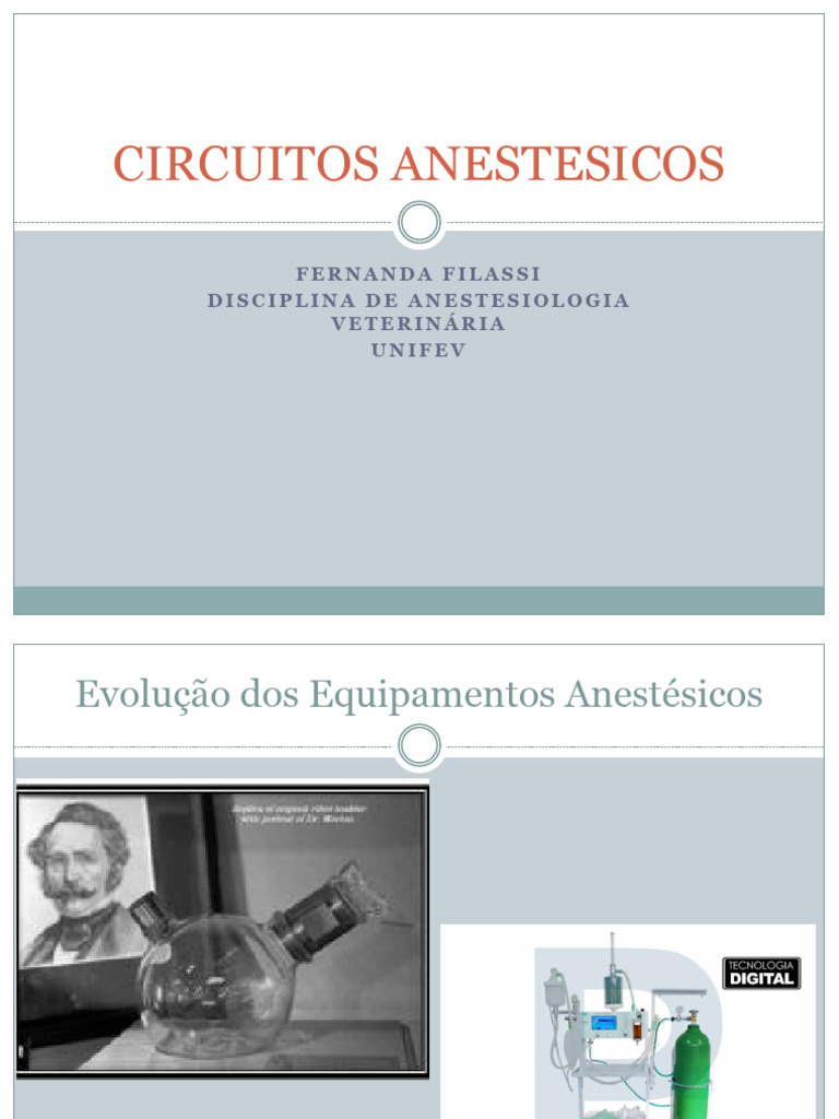 Circuitos Anestesicos 111111 | PDF | Física Aplicada e ...
