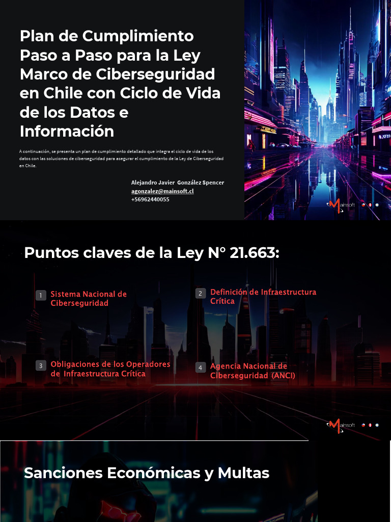 Plan de Cumplimiento para Ley de Ciberseguridad en Chile #21.663 ... Plan de Cumplimiento para Ley de Ciberseguridad en Chile #21.663 ...