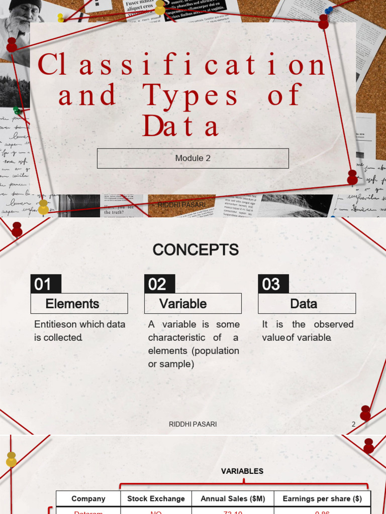 02 - Classification and Types of Data | PDF | Level Of Measurement | Data