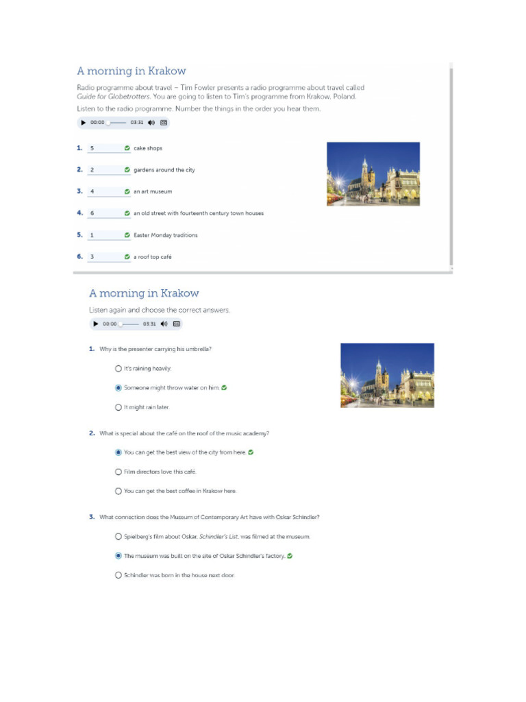 Reading and Listening Exercises Units 1 and 2 | PDF