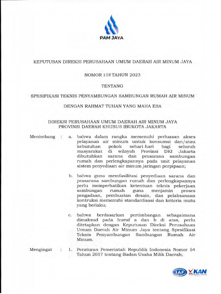 C. Spek Teknis HDPE | PDF