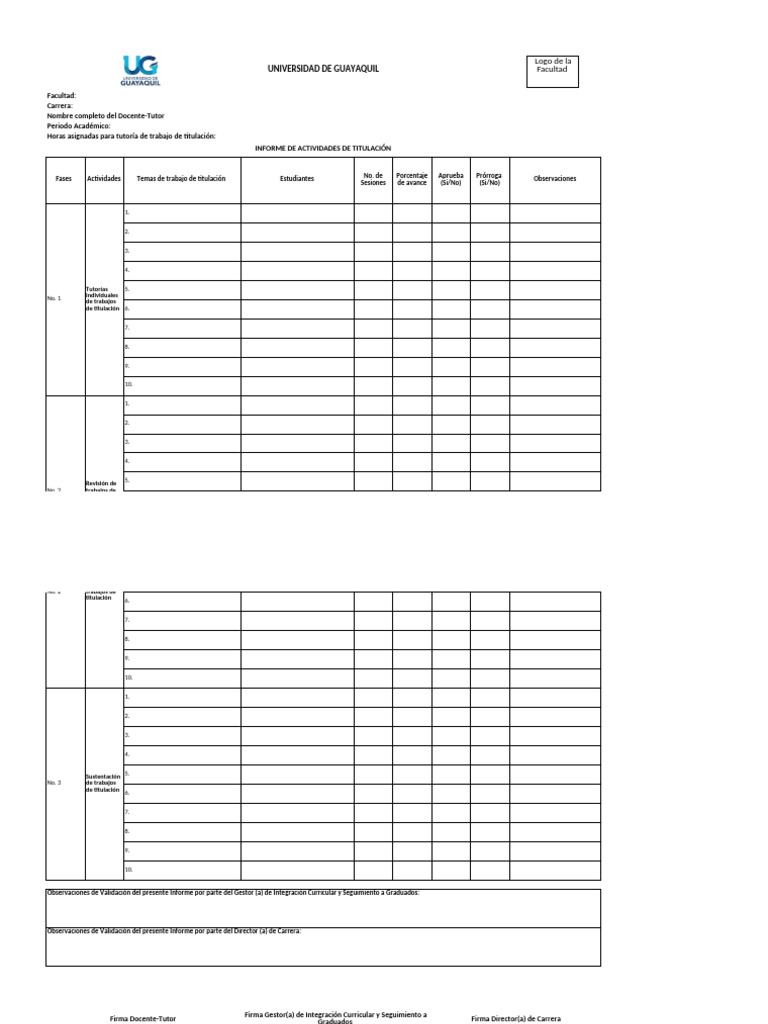 Formato 9 Tutoría de Titulacíón CI 2024-2025 | PDF | Tecnología