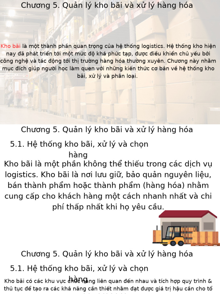 Quản Trị Logistics - c5 | PDF
